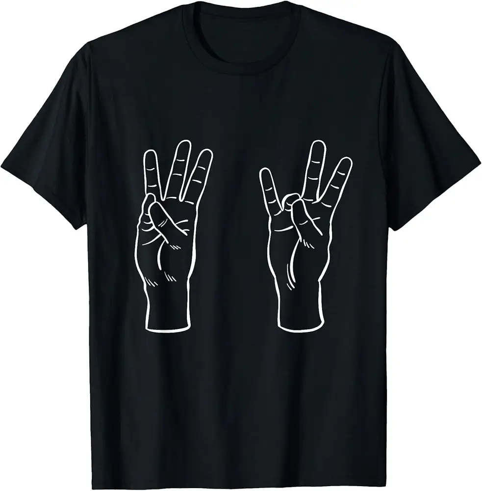 ASL Sign Language Funny 67 Meme Hand Unisex T-Shirt, up to Size 5XL ...