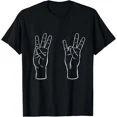 ASL Sign Language Funny 67 Meme Viral Hand Signs Slang Unisex T-Shirt ...