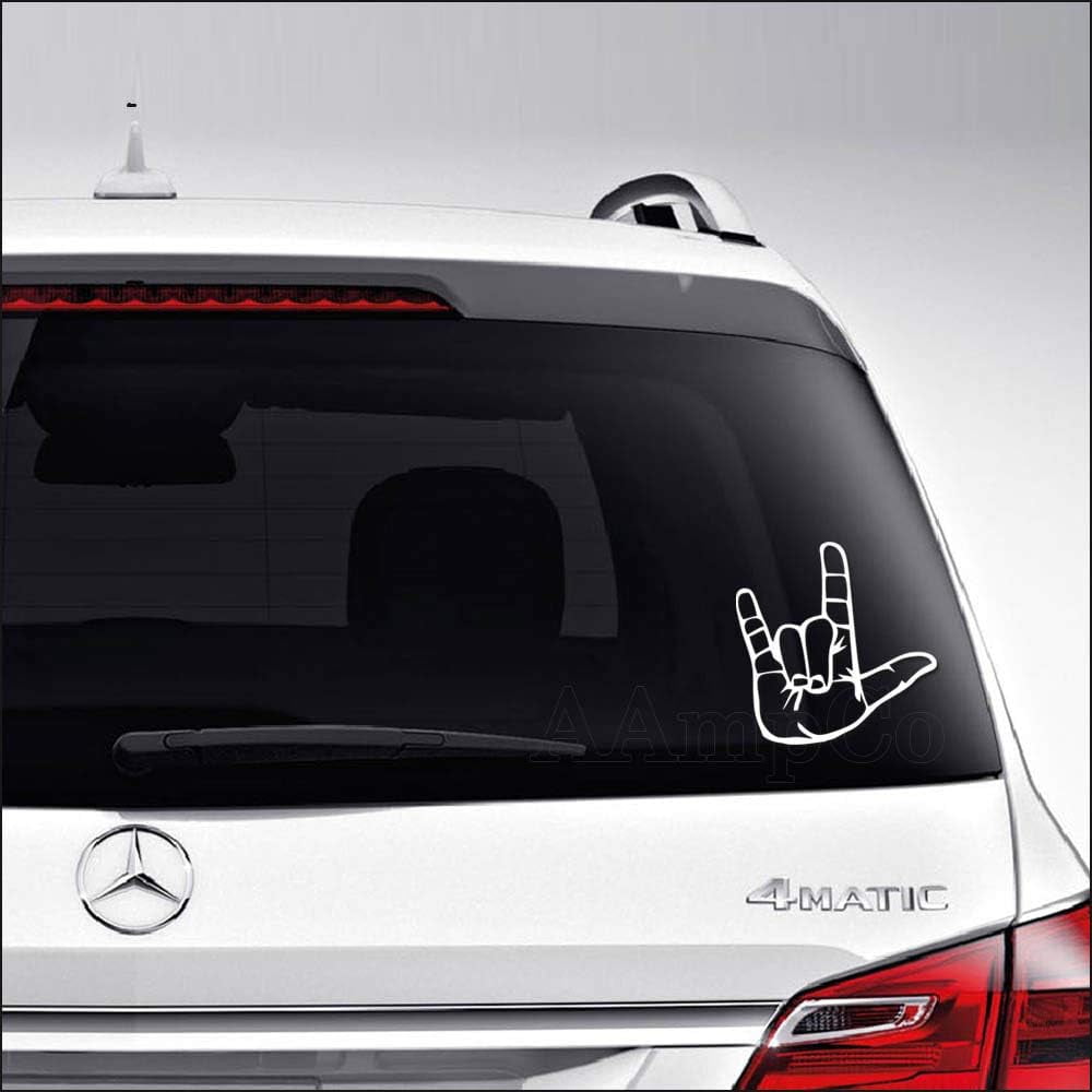 ASL Sign Language Hand I Love You for Windows Bumper Laptop Wall Decor ...