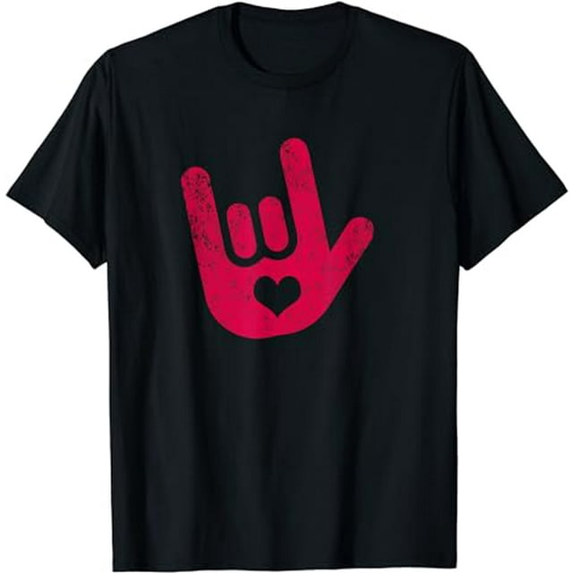 ASL Sign Language "I Love You" Sign T-Shirt - Walmart.com