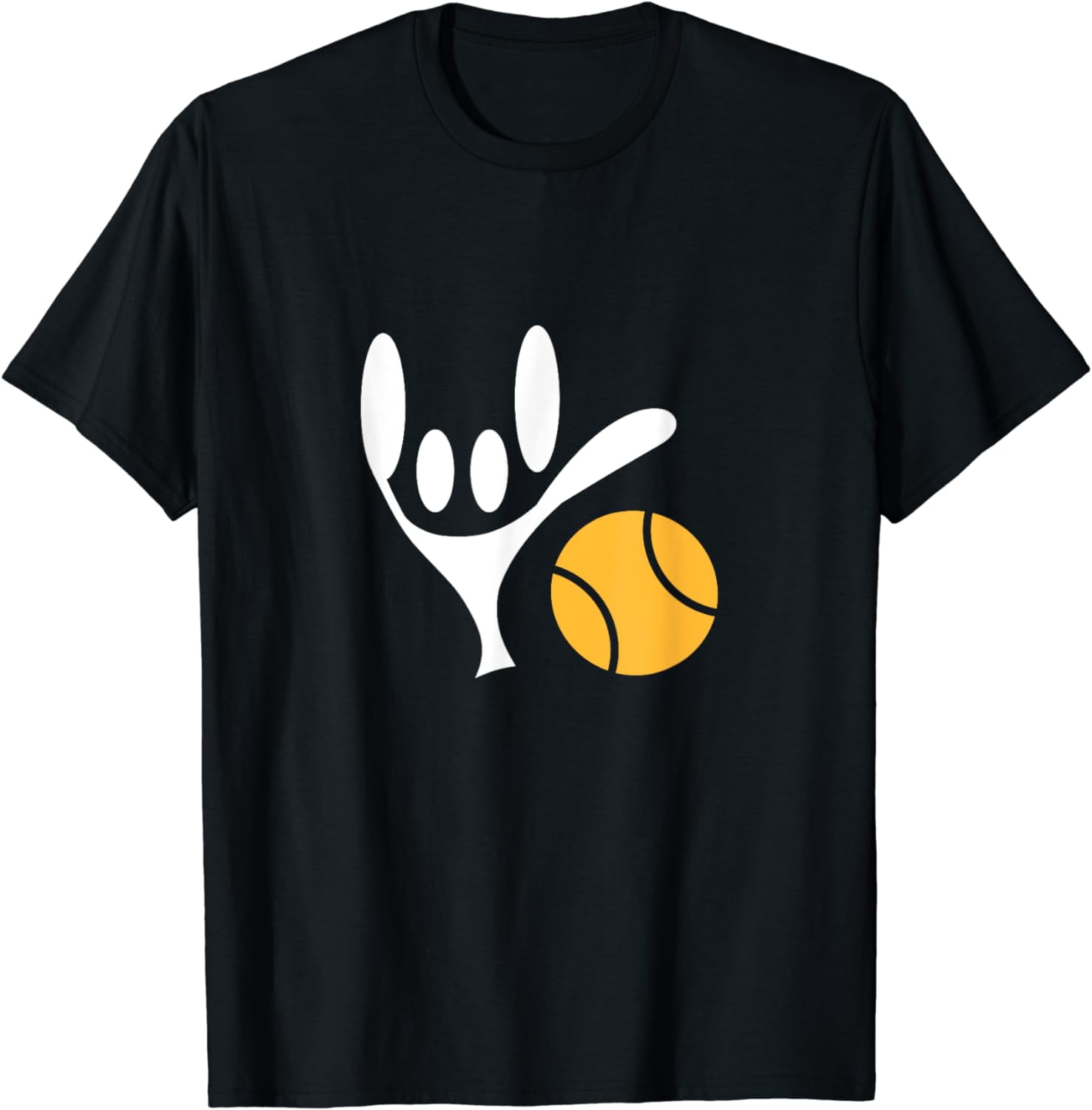 ASL Sign Language Love Tennis T-Shirt - Walmart.com
