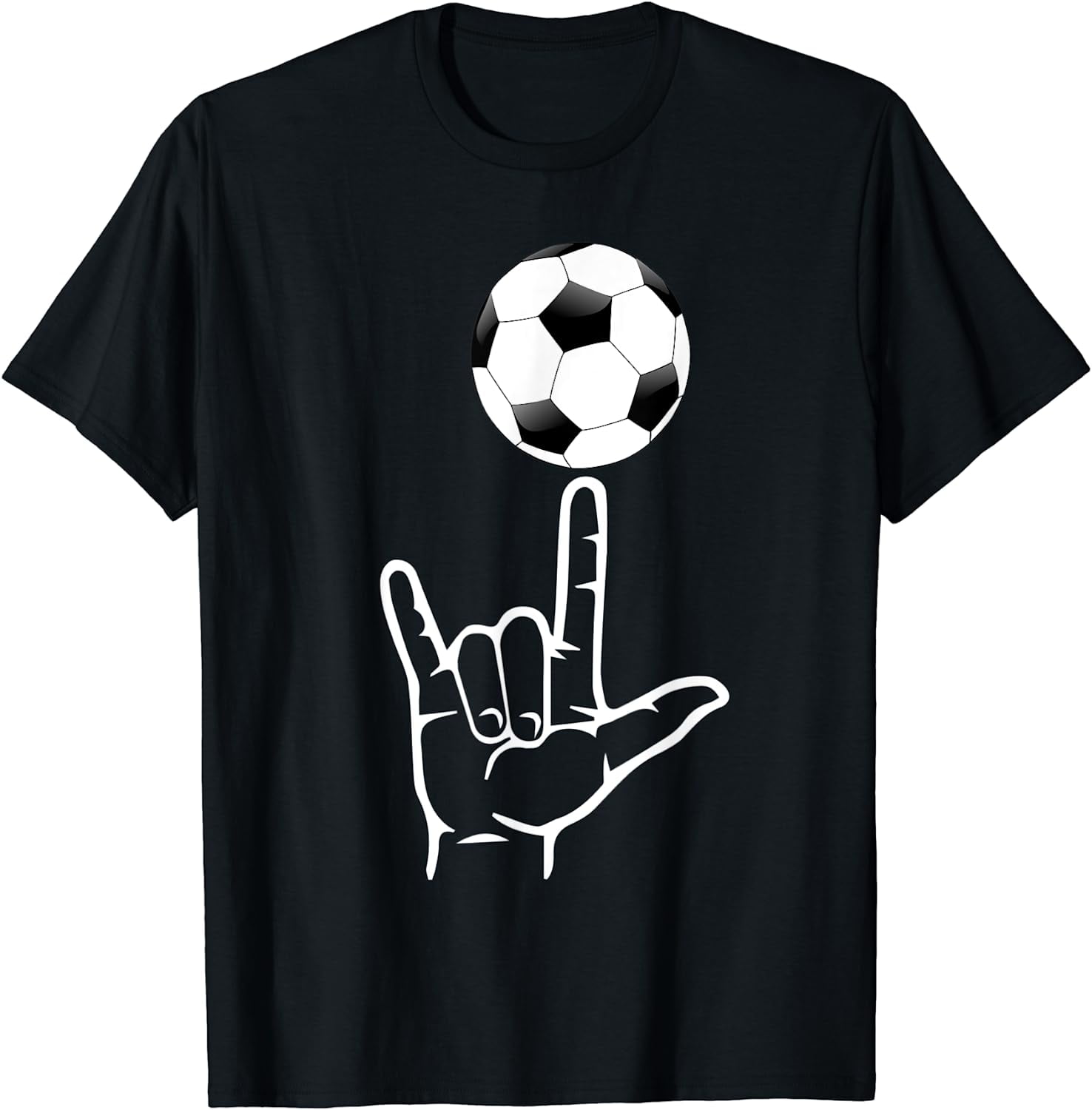 ASL Sign Language Shirt for Soccer Player Deaf Gifts Women T-Shirt ...