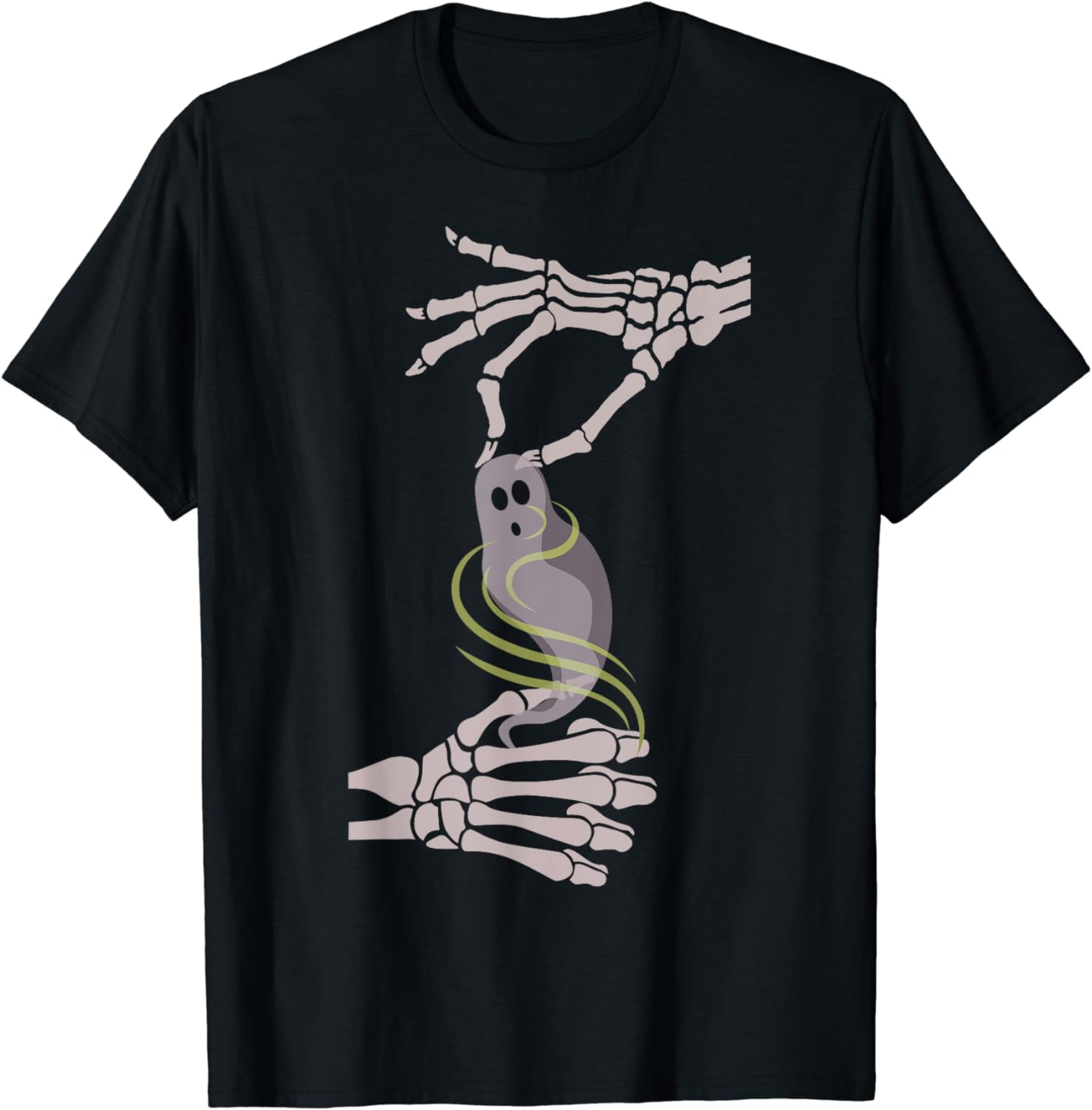 ASL Skeleton Hands Ghost Spooky Halloween T-Shirt - Walmart.com