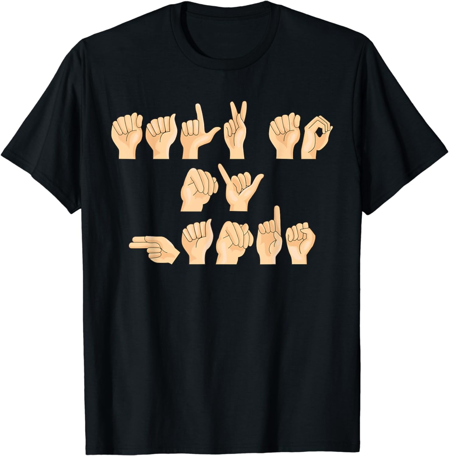 ASL Talk to my Hands American Sign Language T-Shirt - Walmart.com