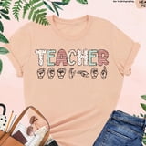 ASL Teacher Shirt American Sign Language Teacher Tee Preppy Teacher Tee ...