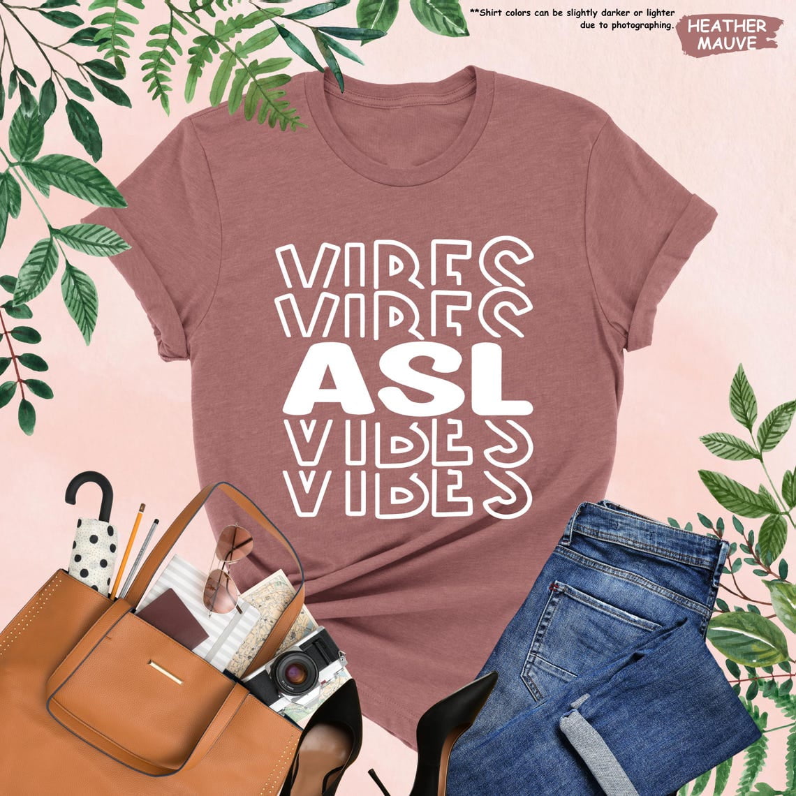 ASL Vibes Shirt, ASL Teacher Shirt, American Sign Language Shirt, Sign ...