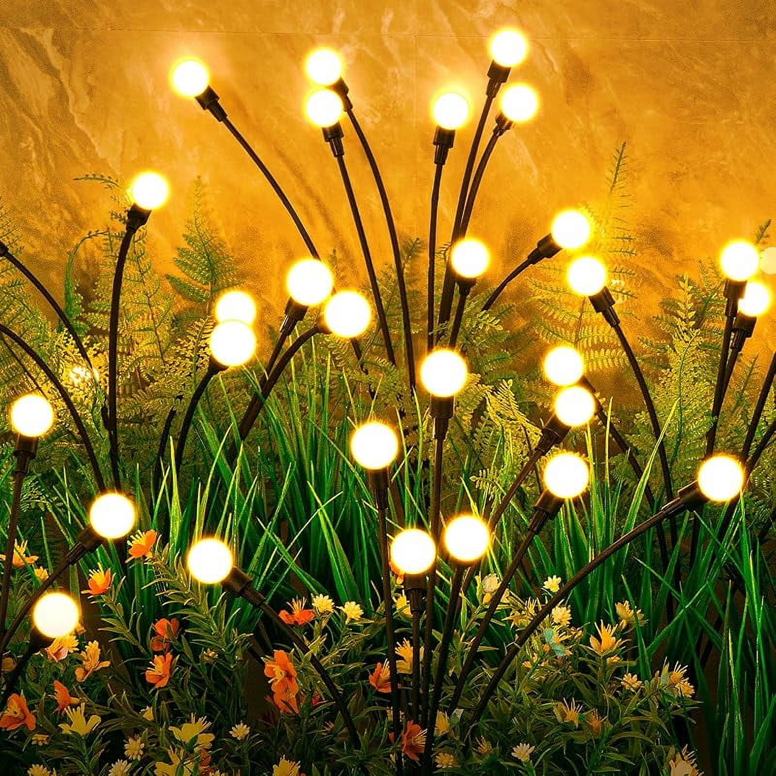 ASMAD Solar Garden Lights, 12 Pack 96 LED Solar Outdoor Lights, Outdoor ...