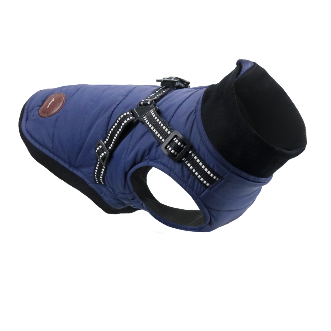 Doggles HAVJSM04 Small Harness Jean Jacket - Blue - Walmart.com