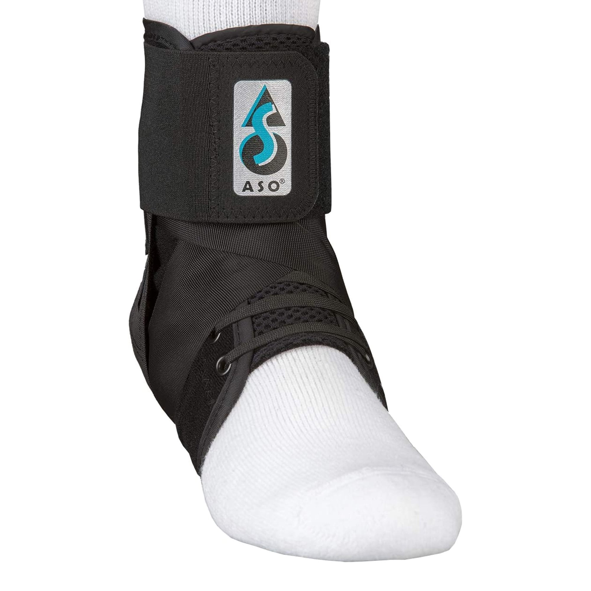 ASO Ankle Support Foot Brace, Lace Up, Fits 11 in. to 12 in. Ankle ...