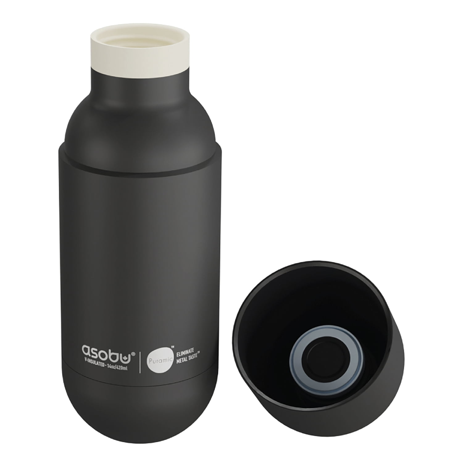 ASOBU Puramic Orb Insulated Stainless Steel Water Travel Bottle with ...