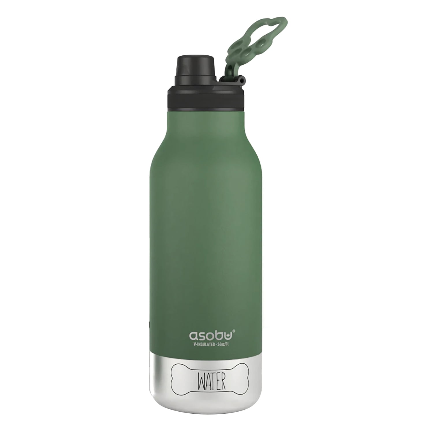 Free Shipping! ASOBU SDB2G Buddy 34-Oz. 3-in-1 Dog Bowl/Bottle with ...