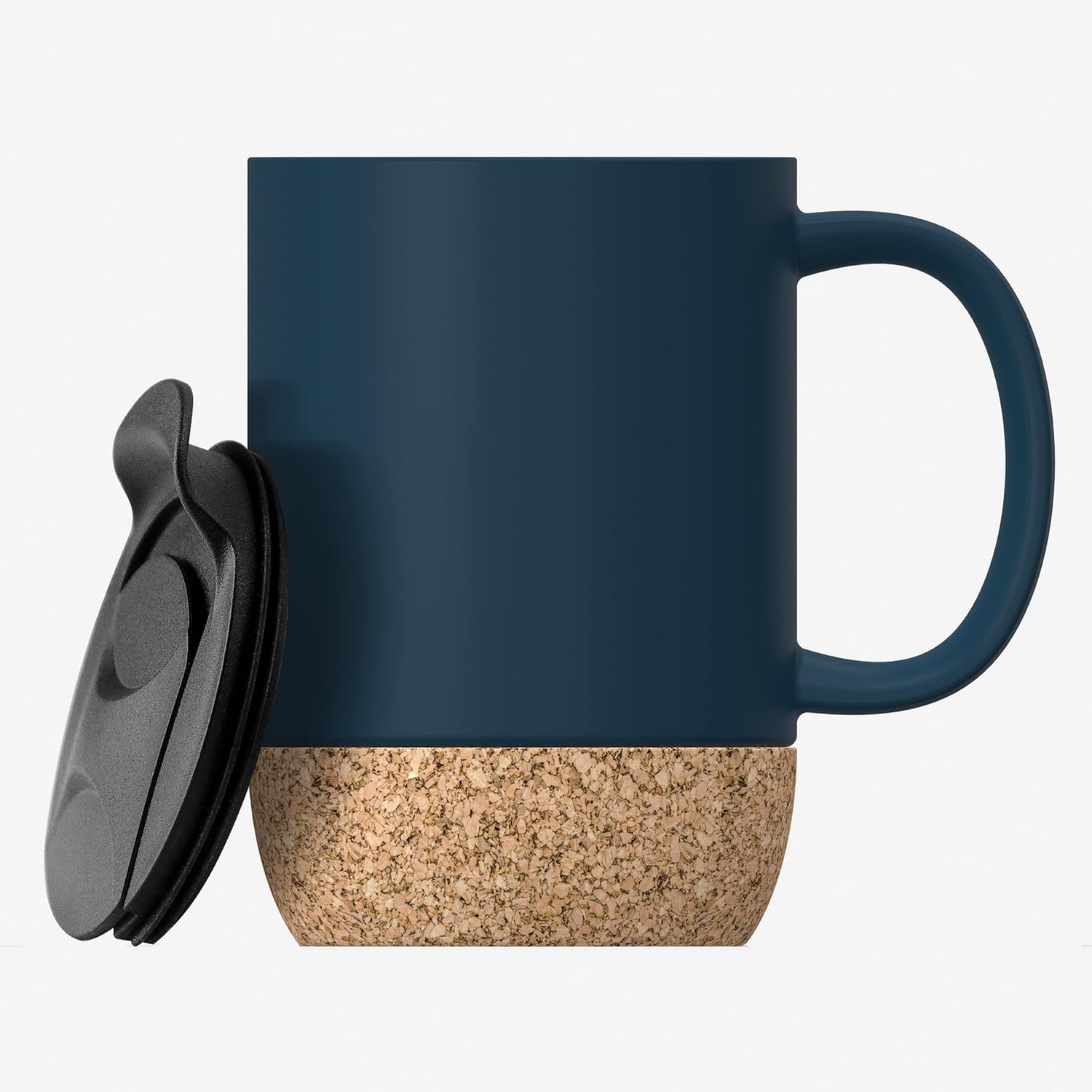 ASOBU SM50B Ceramic 12-Oz. Mug with Cork Base (Blue) - Walmart.com