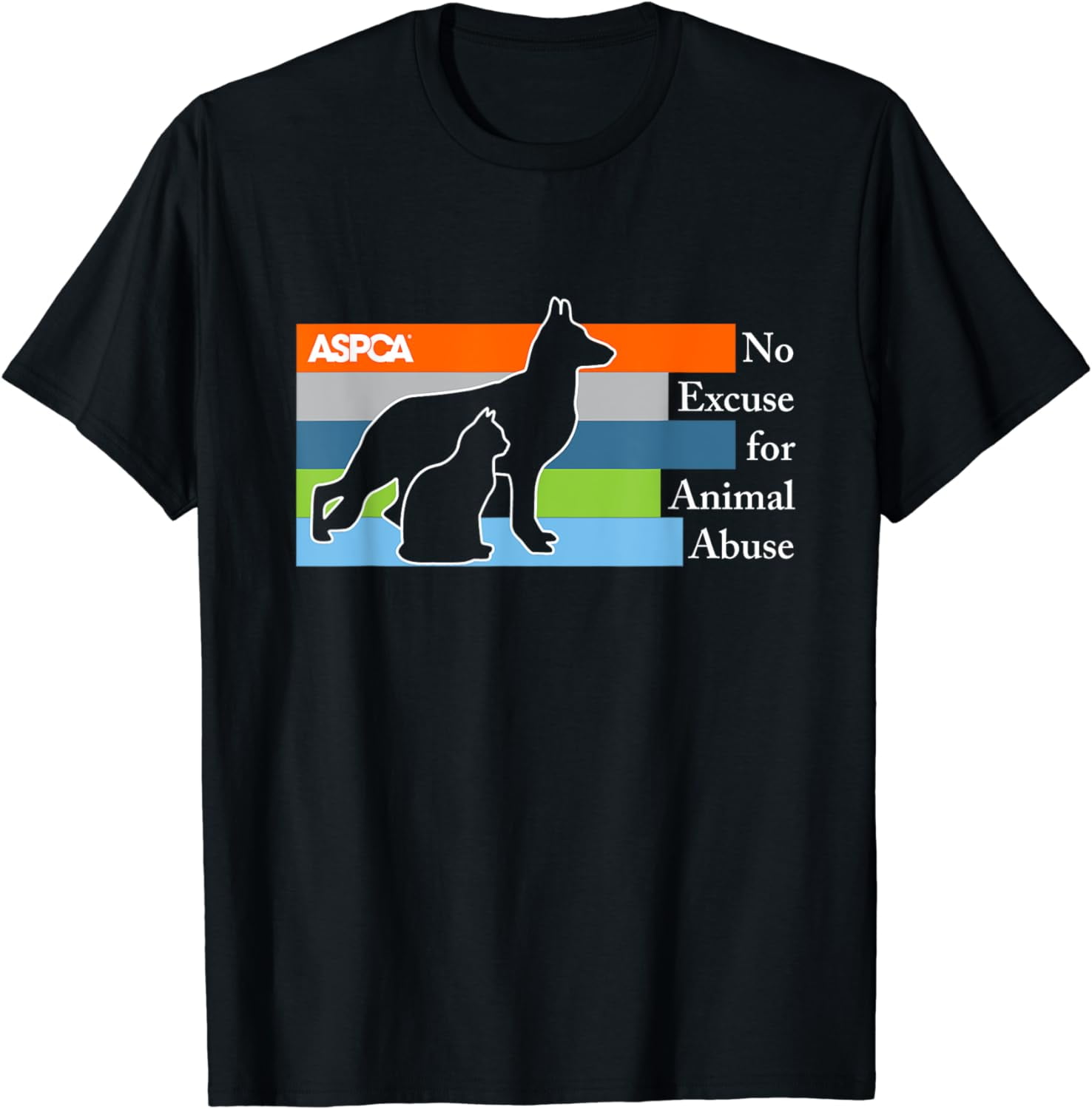 ASPCA Retro No Excuse for Animal Abuse T-Shirt - Walmart.com