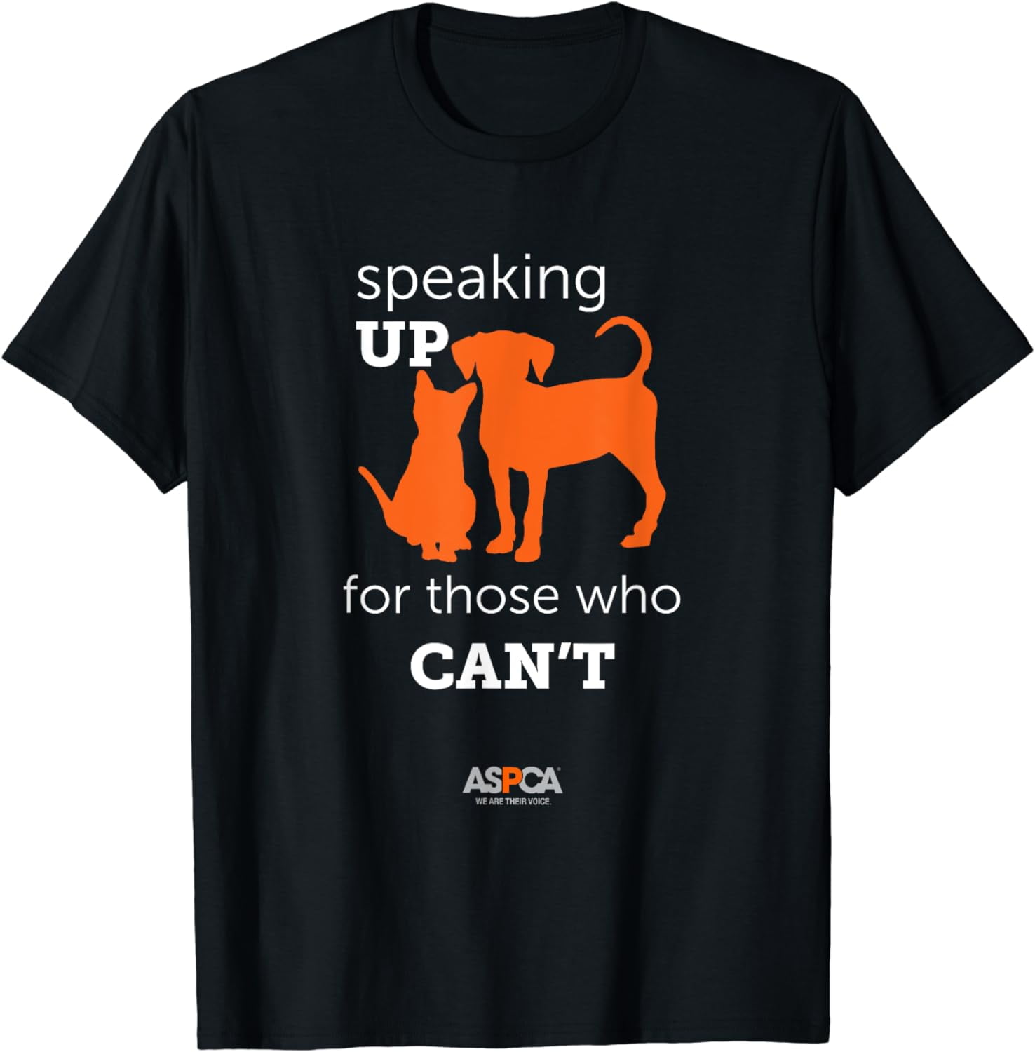 ASPCA Speaking Up for Those Who Cant T-Shirt Dark - Walmart.com
