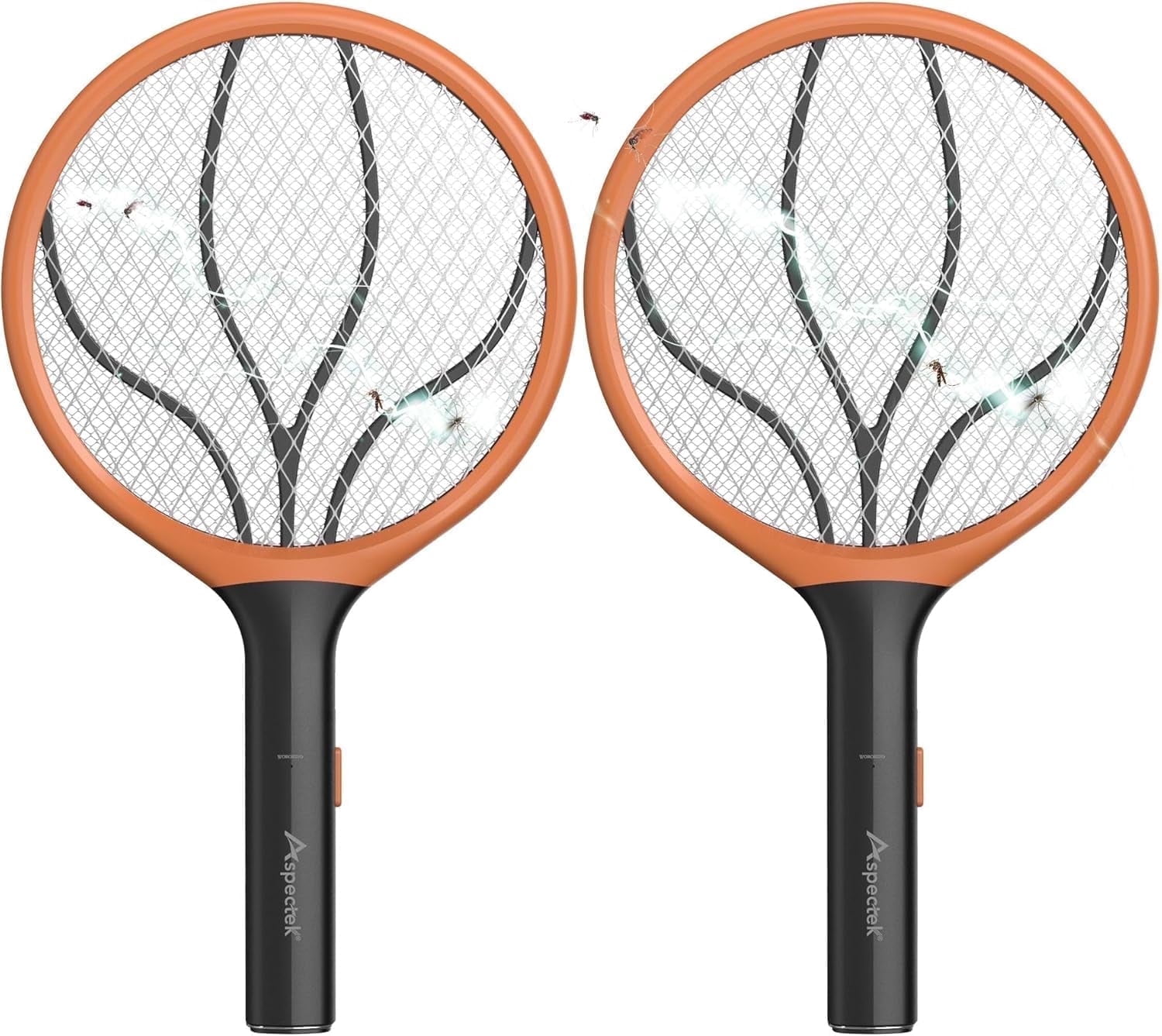 ASPECTEK 2-Pack Electric Fly Swatter, 3000V Bug Zapper and Mosquito ...
