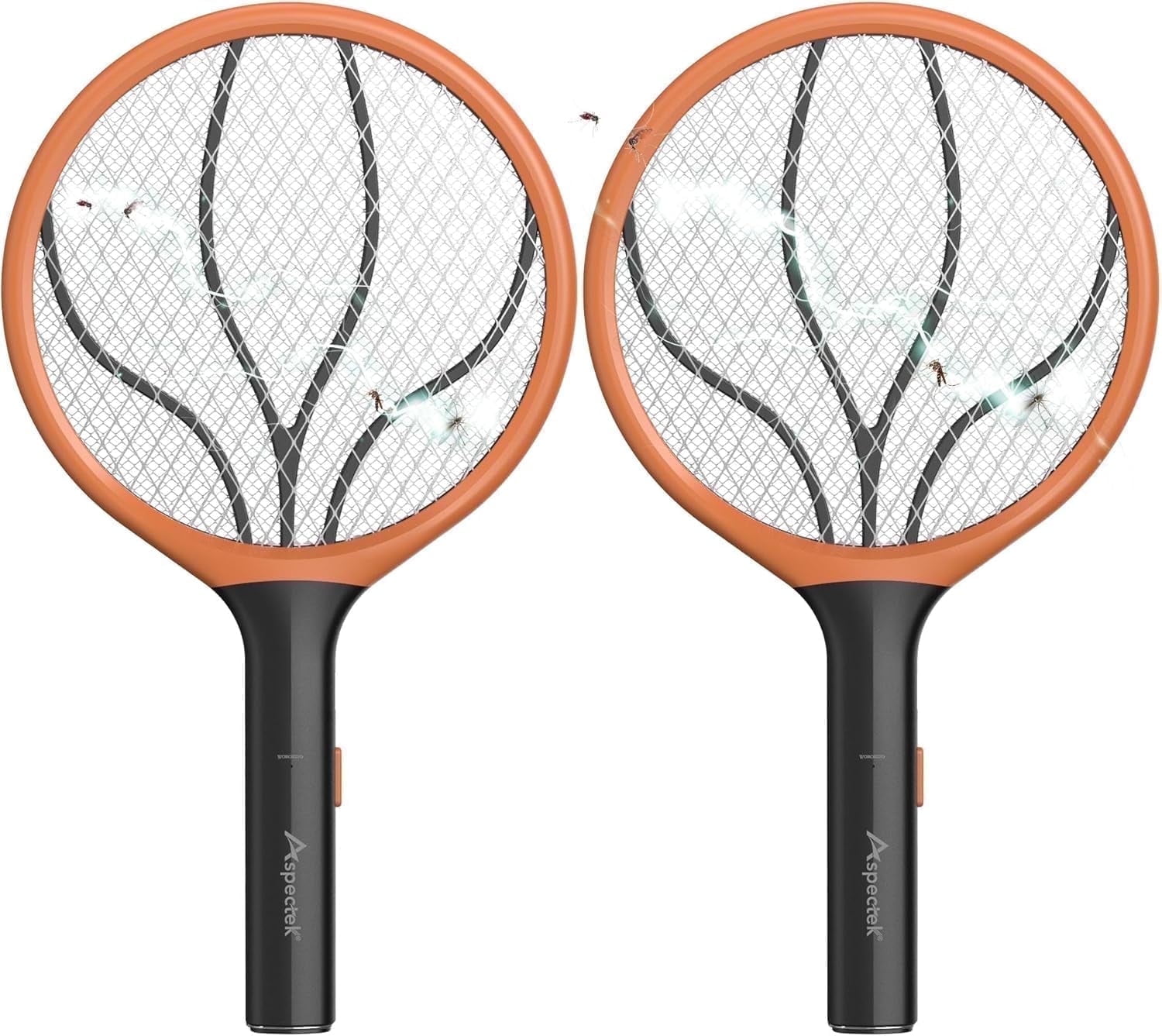 ASPECTEK 2-Pack Electric Fly Swatter, 3000V Bug Zapper and Mosquito ...