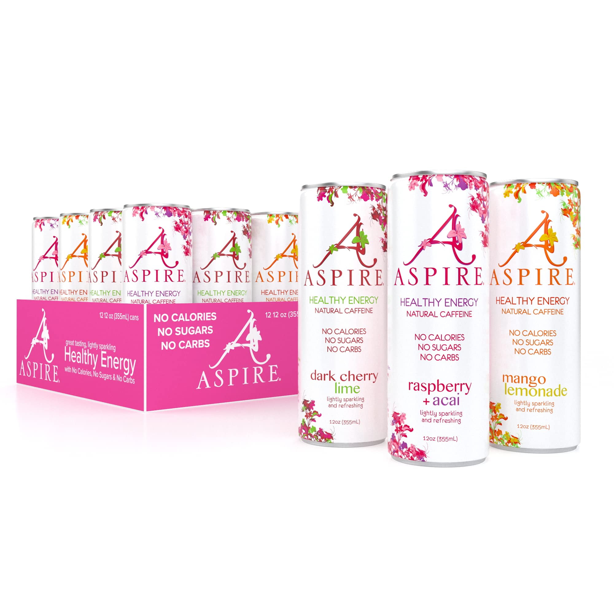 ASPIRE® Classics Variety Pack, Healthy Energy Drink 80mg Natural ...
