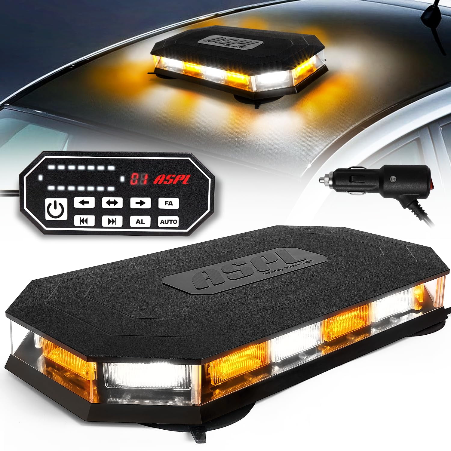 ASPL 16.5 Inch Roof IFF17 Top Beacon Emergency Light with Controller 56 ...