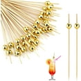 ASPORIC 100pcs 4.7 Inch Disco Ball Cocktail Pick Disco Ball Toothpicks ...