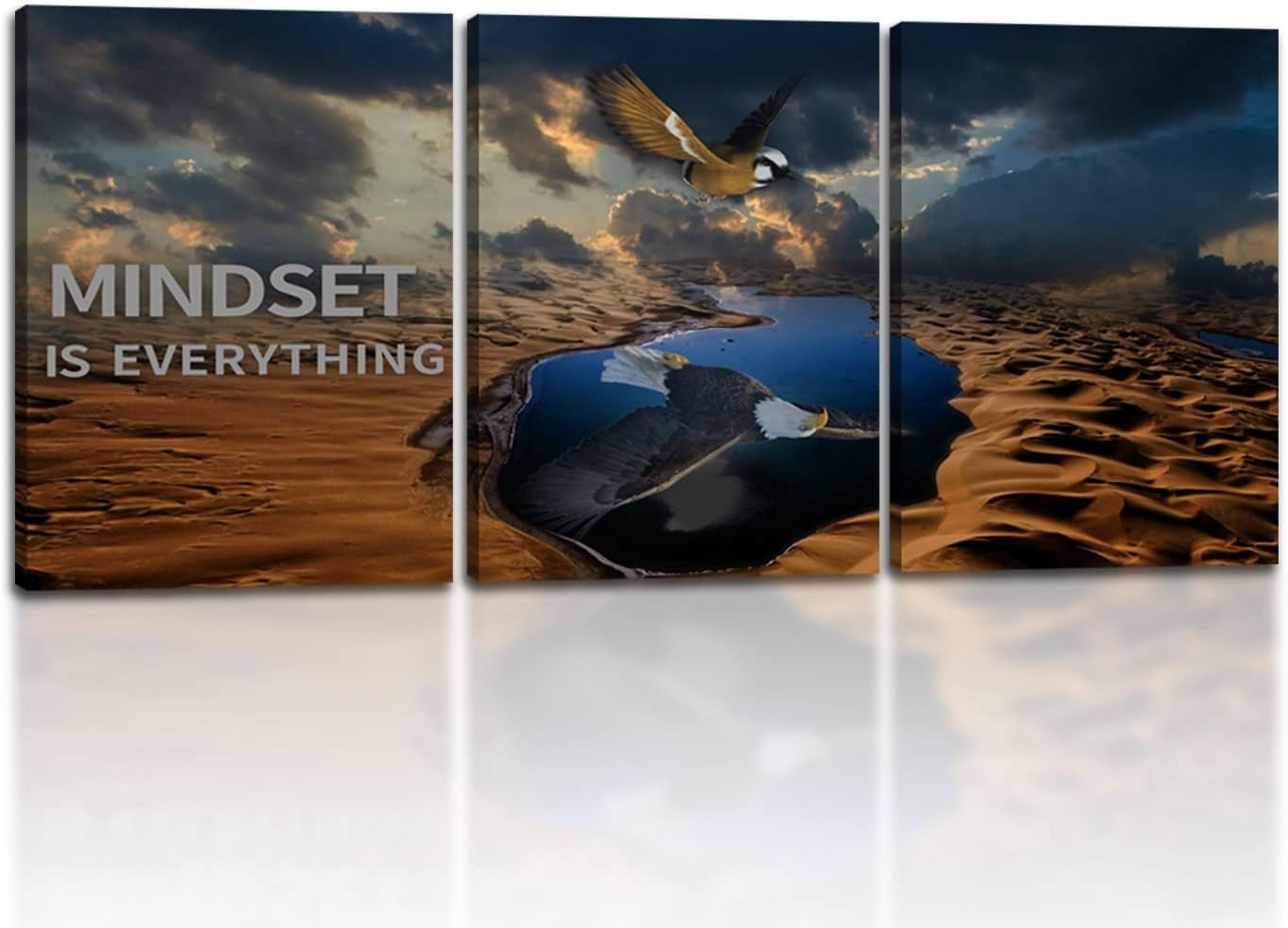 ASPORIC 3 Panels Inspirational Canvas Poster Motivational Wall Art ...