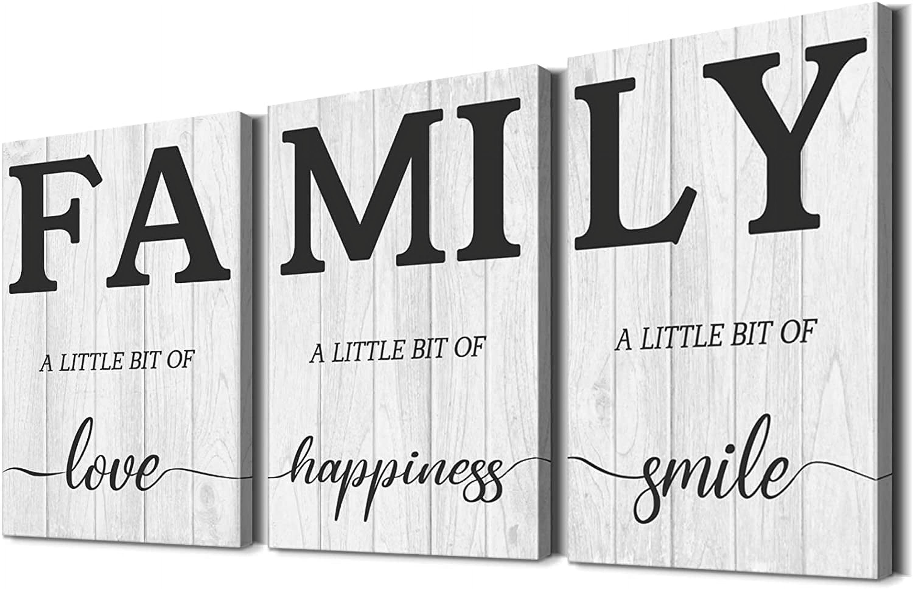 ASPORIC 3 Piece Family Wall Decor Family Decor Family Wall Art Family ...