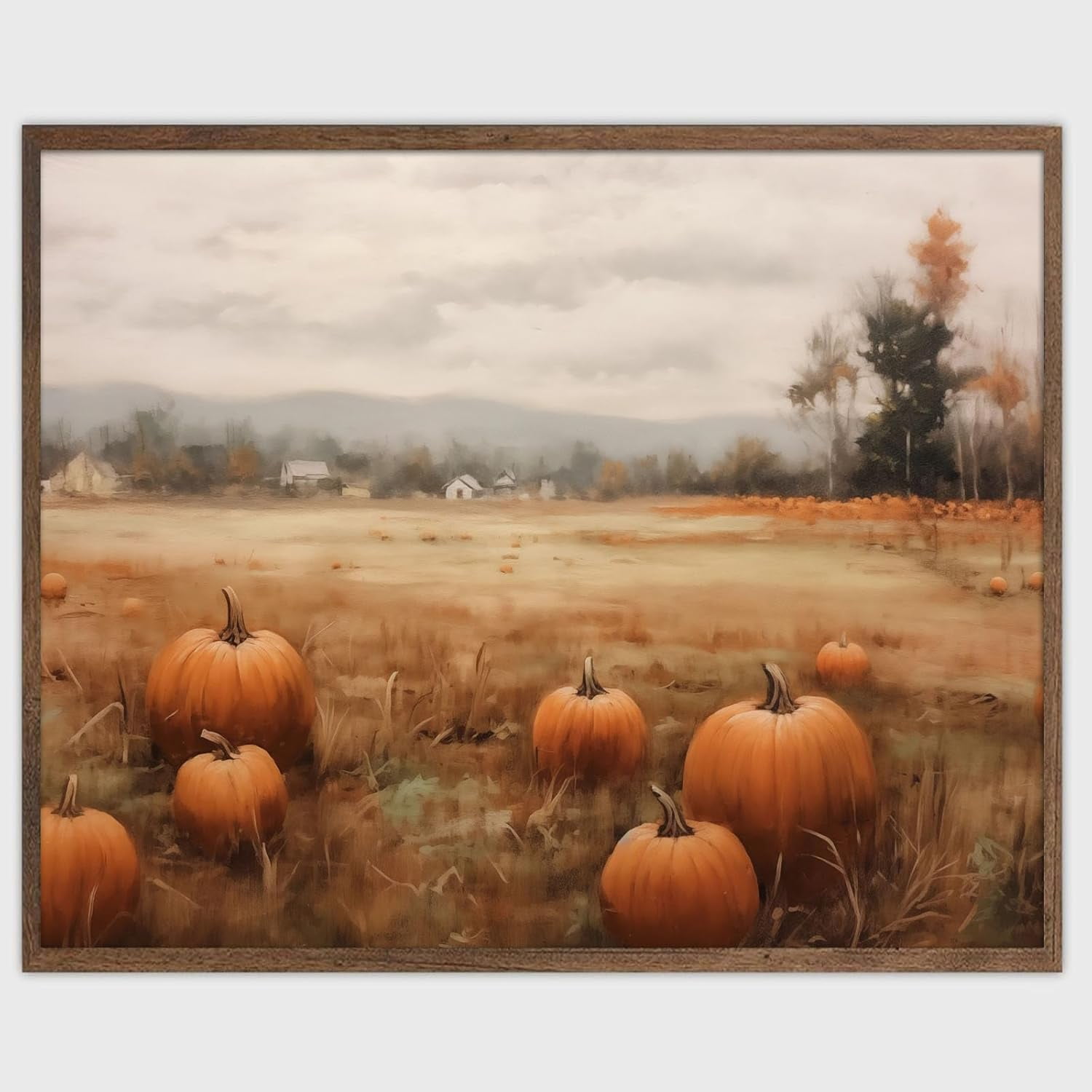 ASPORIC Abstract Landscape Canvas Wall Art for Living Room Vintage ...