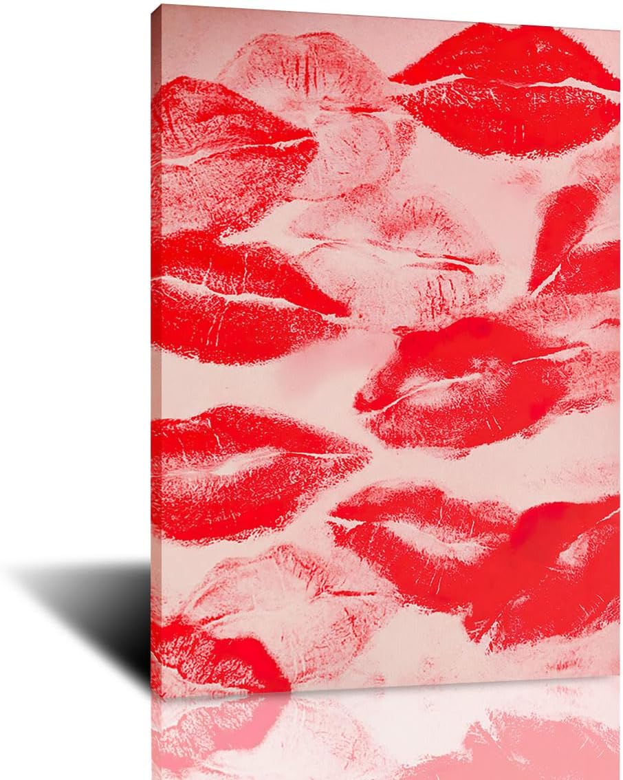 ASPORIC Affirmation Poster, 70s Poster, Red Wall Art, Trendy Wall Art ...