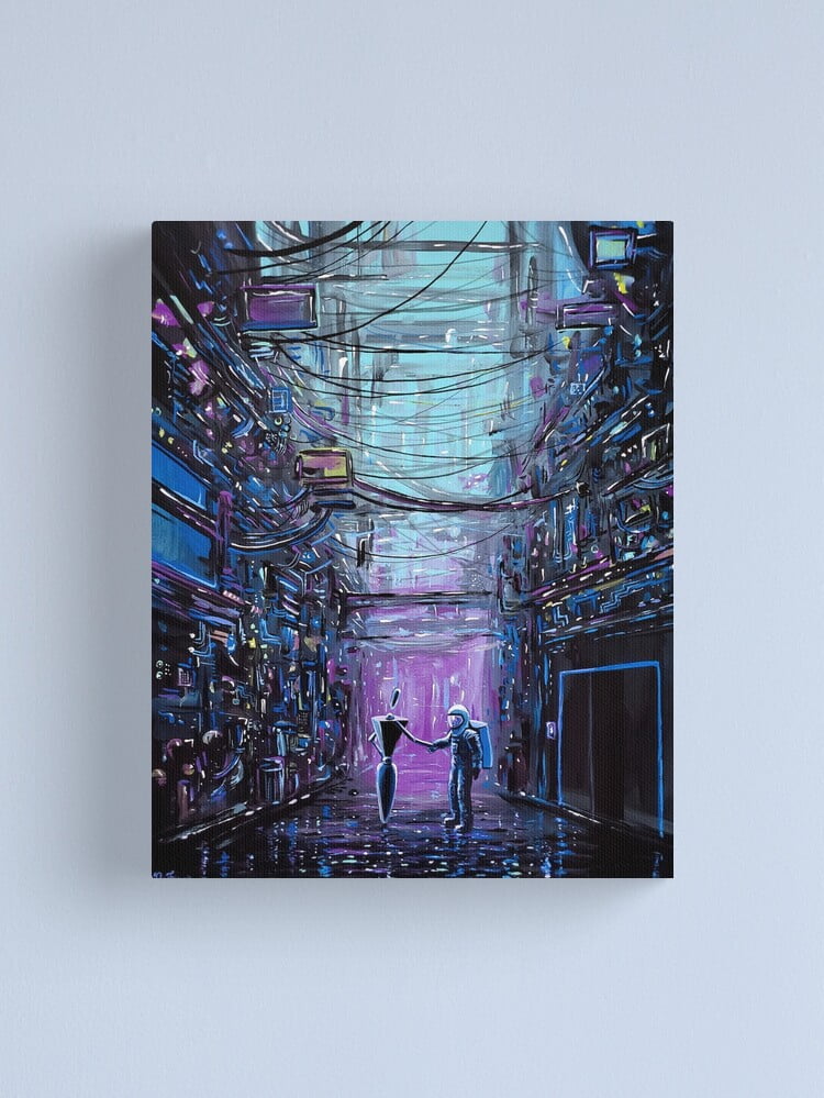 Aaroca Welcome To Mainframe Canvas Print (Unframed) Classic Decoration ...