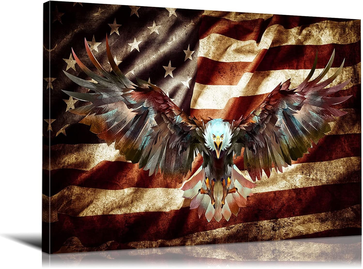 ASPORIC American Flag Decor the Eagles Poster American Flag Art ...