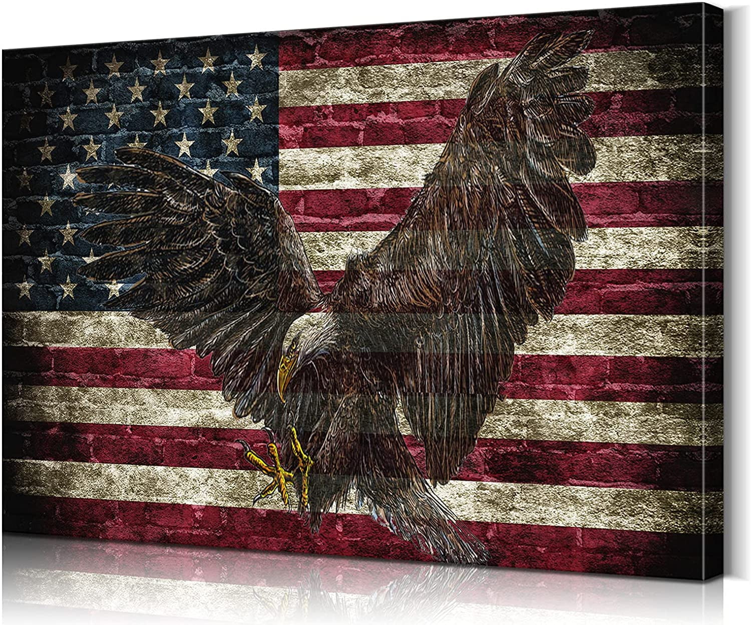 ASPORIC American Flag Wall Art American Flag Picture American Wall ...