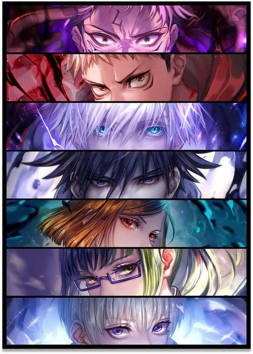 ASPORIC Anime Jujutsu Kaisen Poster Canvas Wall Art Framed Yuji Gojo ...