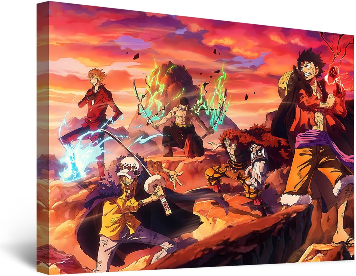 ASPORIC Anime Poster Gear 5 Luffy HD Print Canvas Painting Wall Art For ...