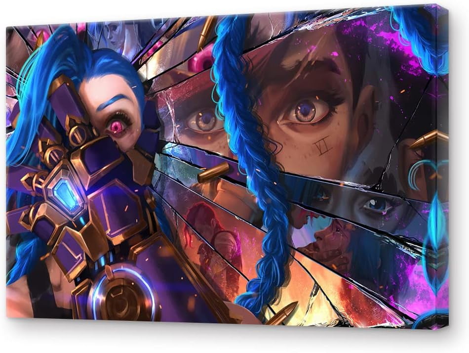 ASPORIC Arcane Jinx animated movie poster Canvas Prints Wall Art poster ...