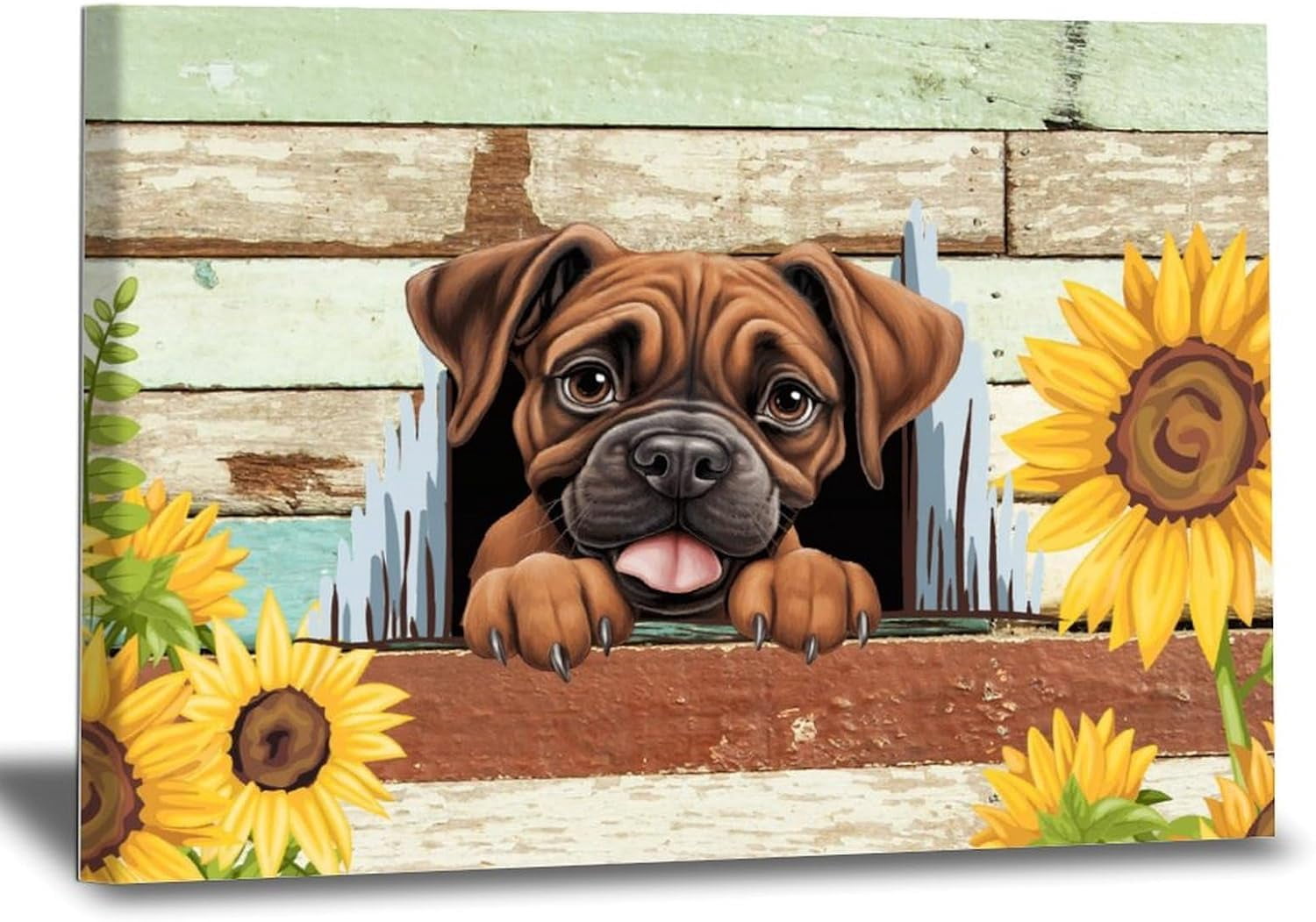 ASPORIC Art Print Jack Russell Terrier Framed Canvas Print Wall Art ...