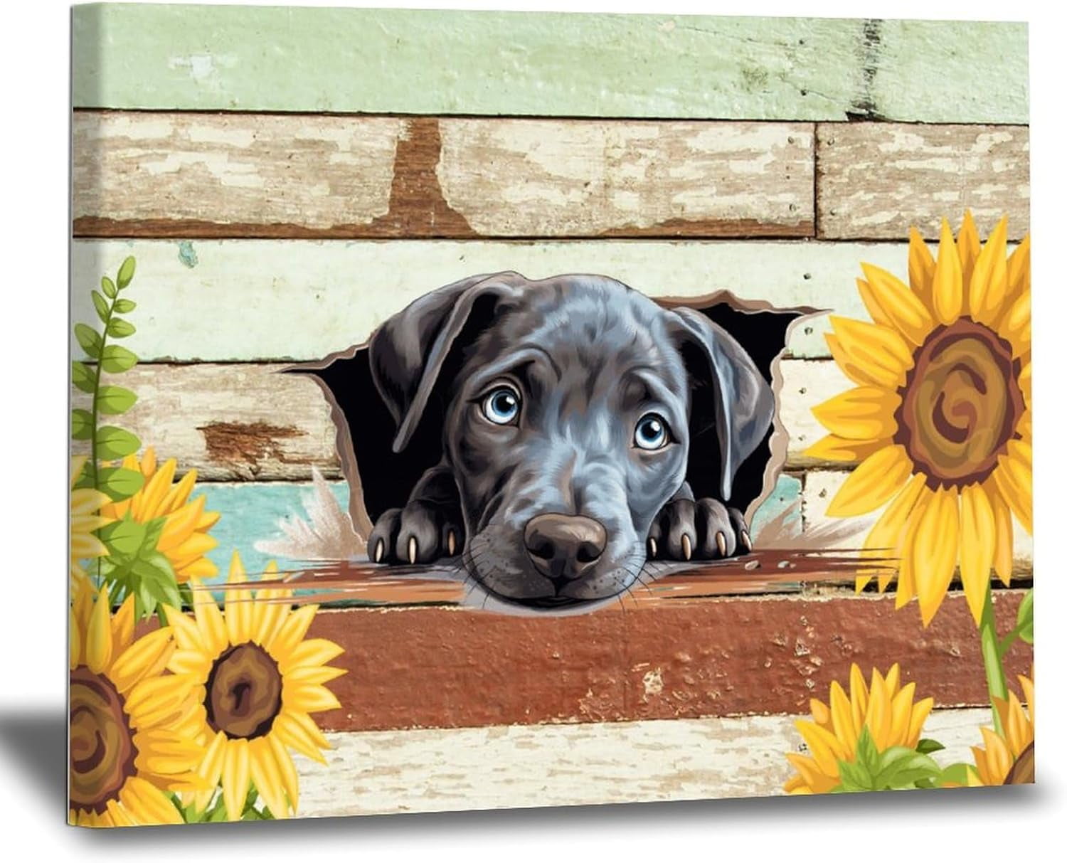 ASPORIC Art Print Jack Russell Terrier Framed Canvas Print Wall Art ...