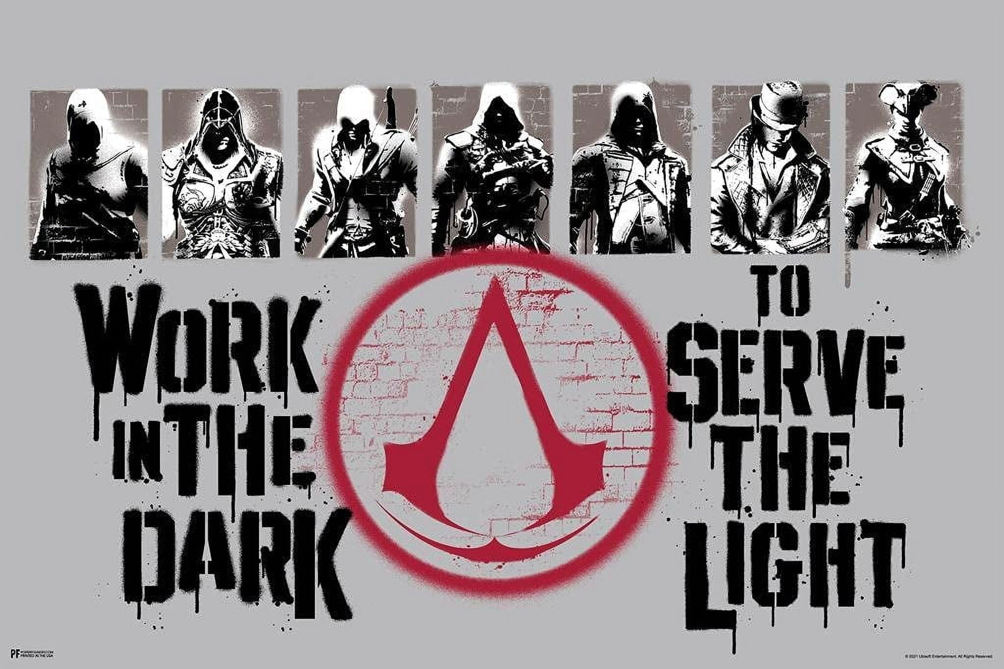 ASPORIC Assassins Creed Graffiti Work In the Dark to Serve the Light ...