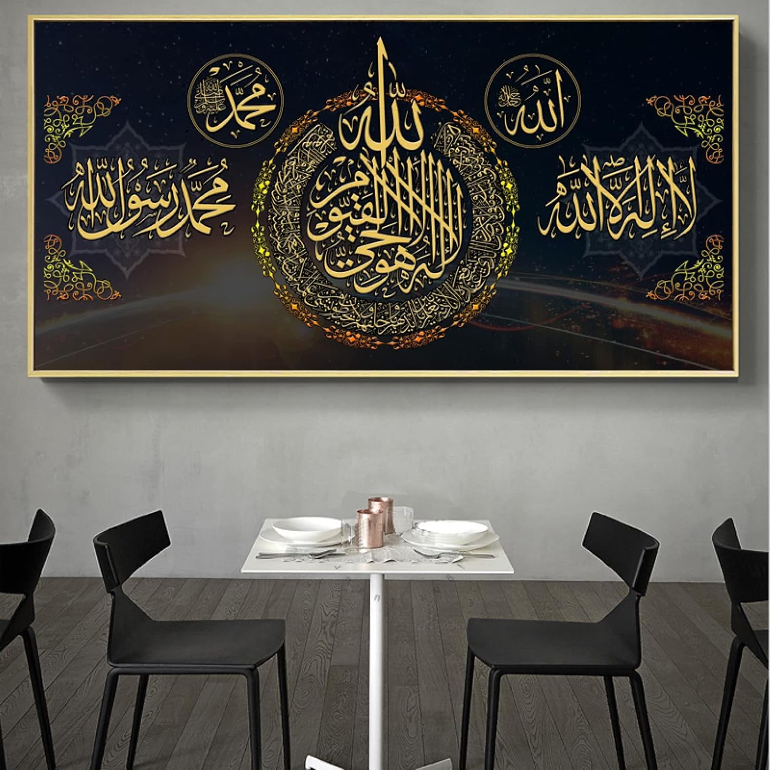 ASPORIC BRoleo Islamic Painting Makka Madina Posters Kaba Picture Prints On Canvas Islam Wall ...