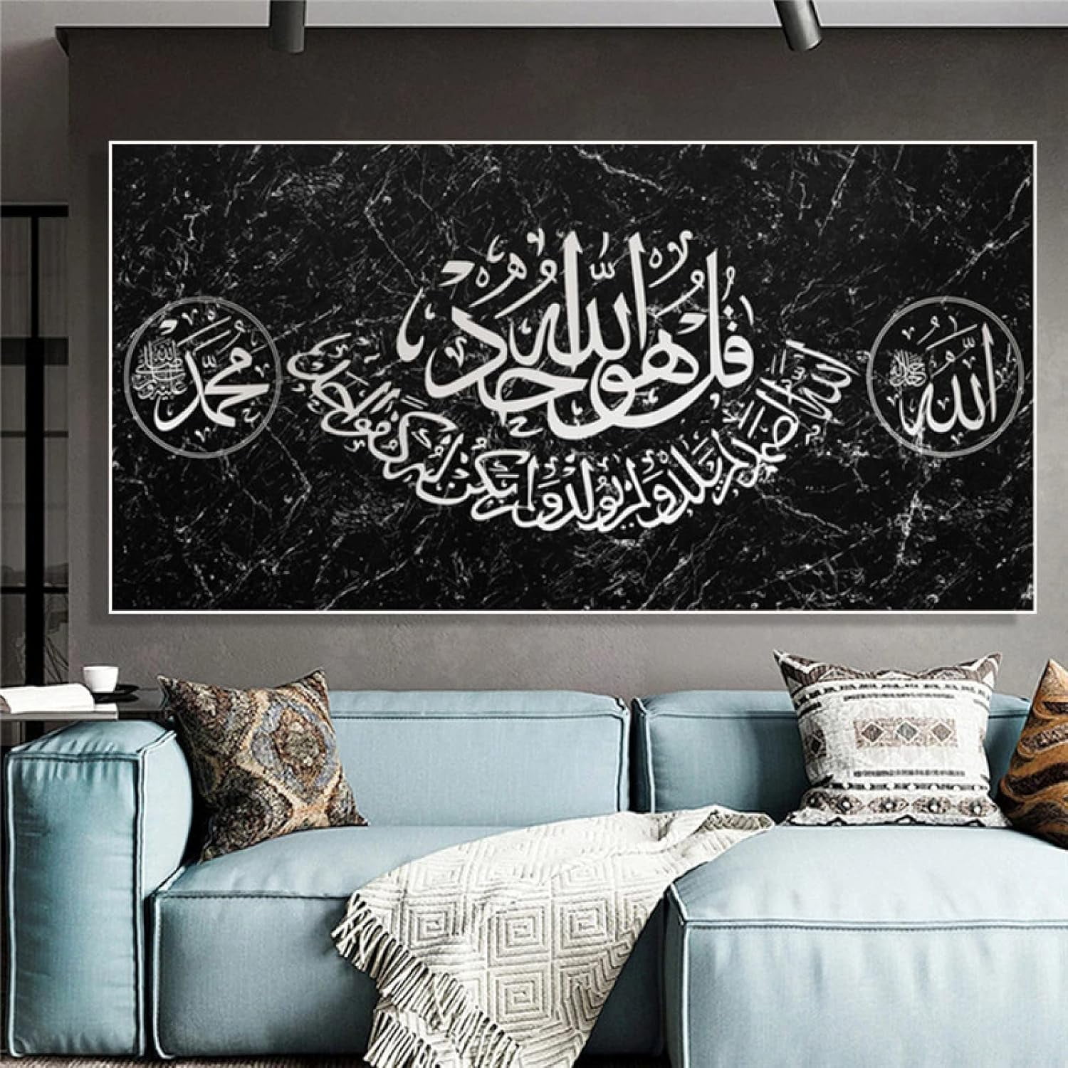 ASPORIC BRoleo Islamic Painting Makka Madina Posters Kaba Picture Prints On Canvas Islam Wall ...