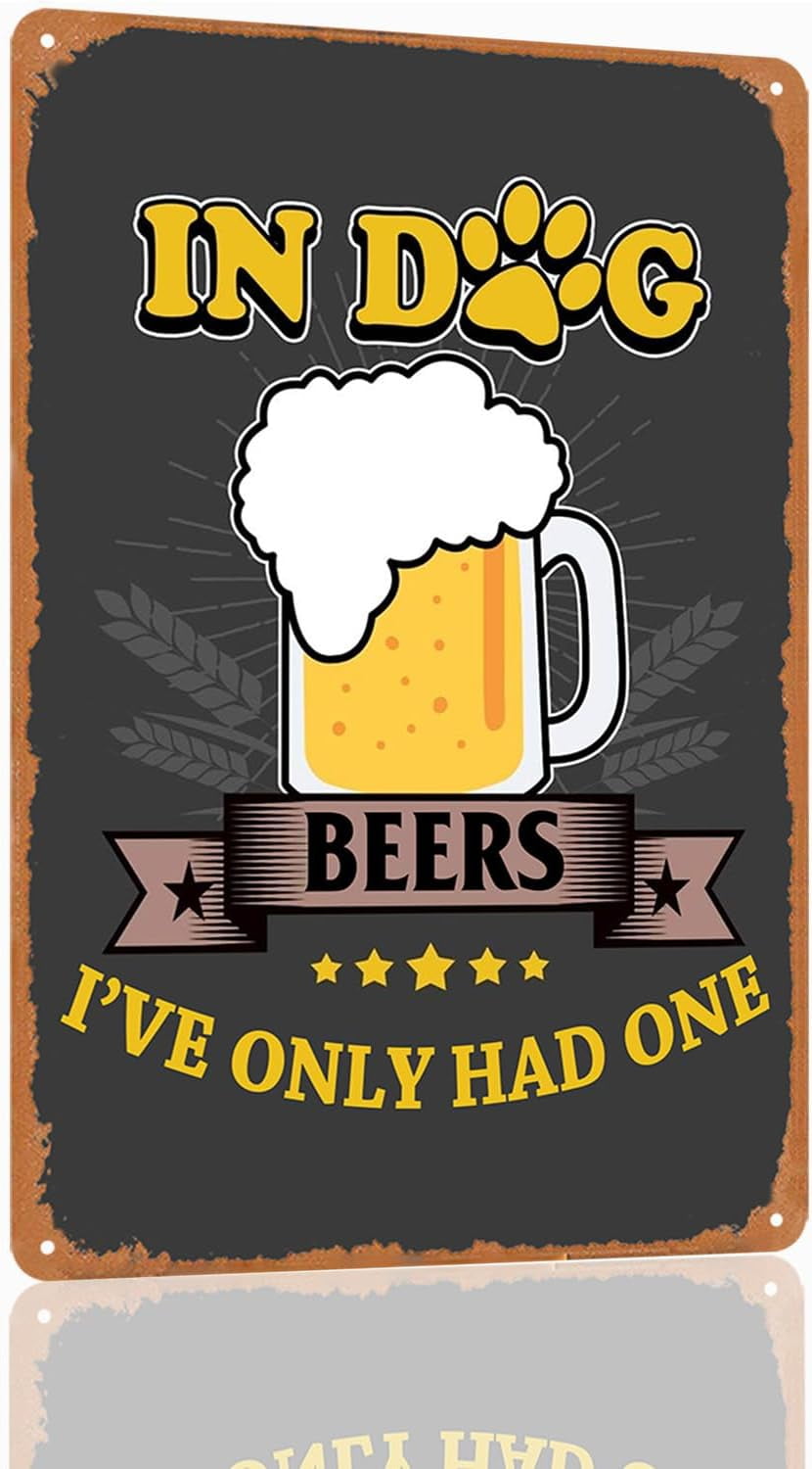 ASPORIC Bar Signs Bar Wall Man Cave Decor Vintage Funny Metal Beer Tin ...