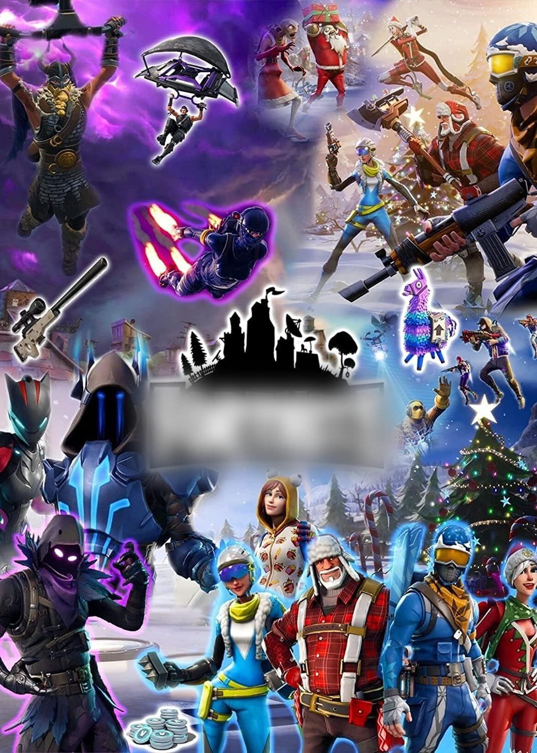 ASPORIC Battle Royale Video Game Themed Bedroom Wall Decor Art Prints ...