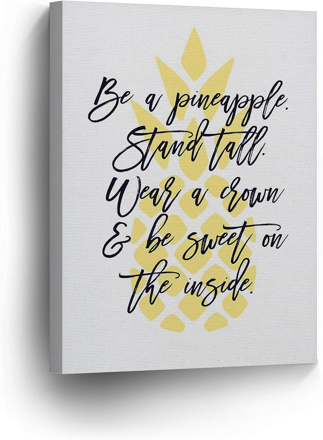 ASPORIC Be A Pineapple Stand Tall Wear a Crown Be Sweet On Inside Quote ...