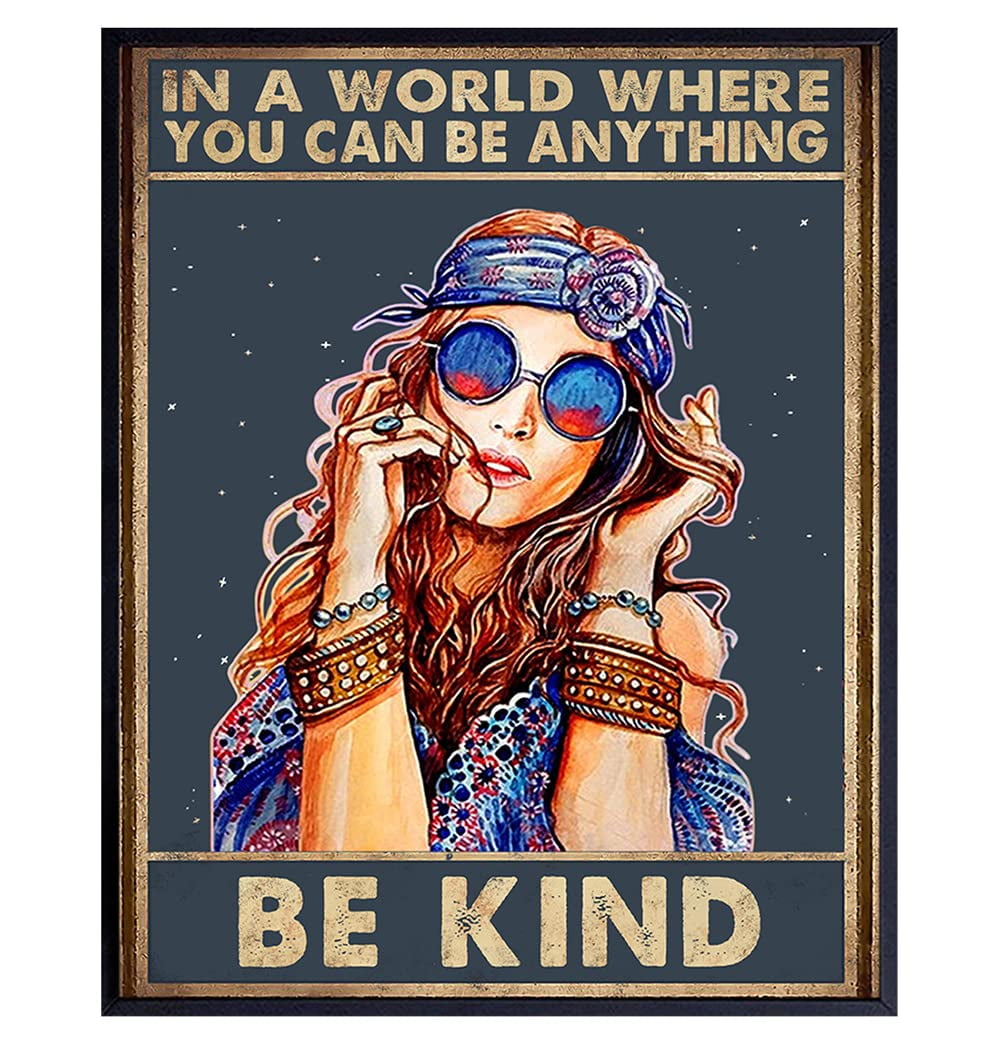 ASPORIC Be Kind Wall Decor - Bohemian Wall Decor - Hippy Room Decor ...