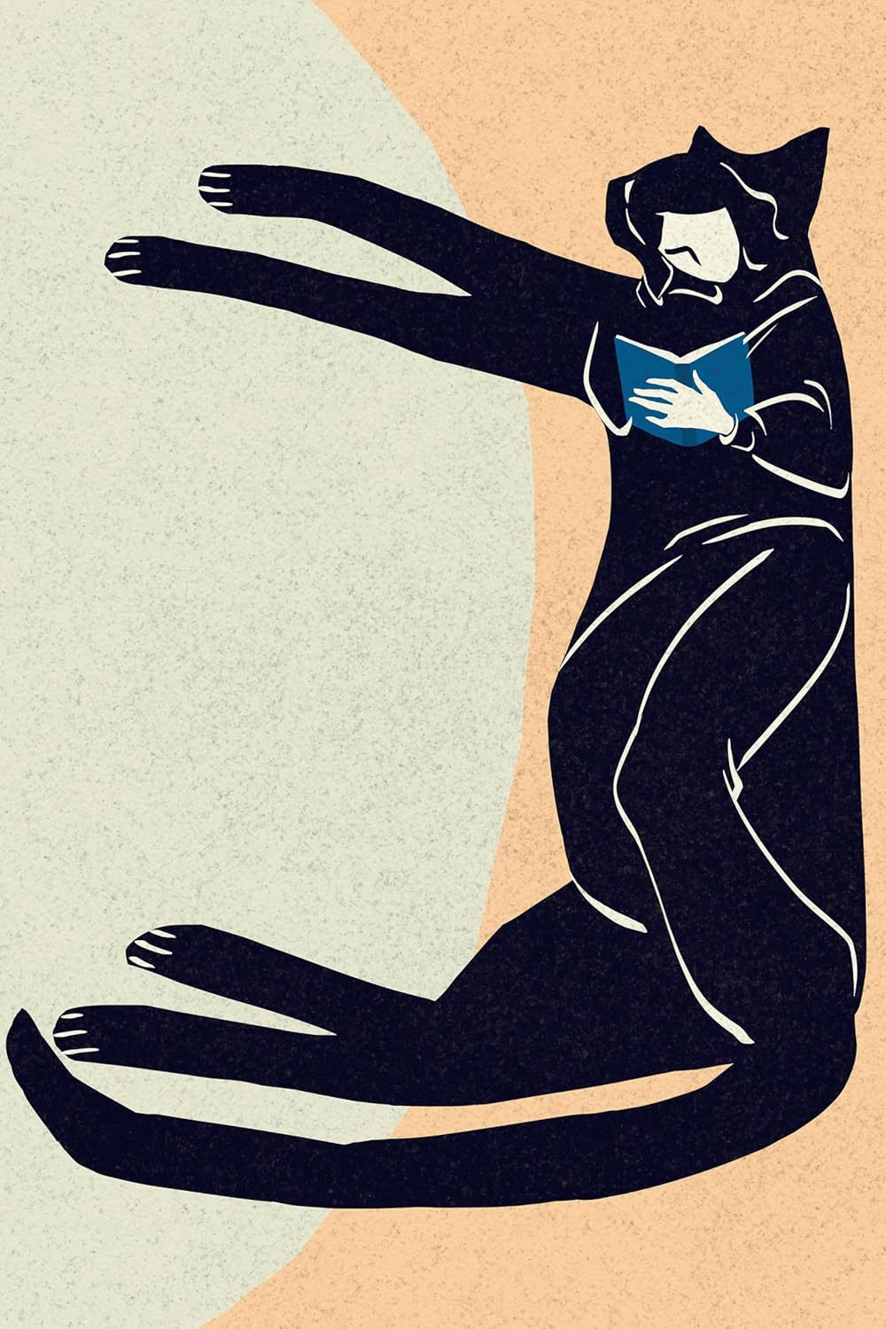 ASPORIC Black Cat Wall Art, Eclectic Wall Decor, Cute Preppy Cat Poster ...