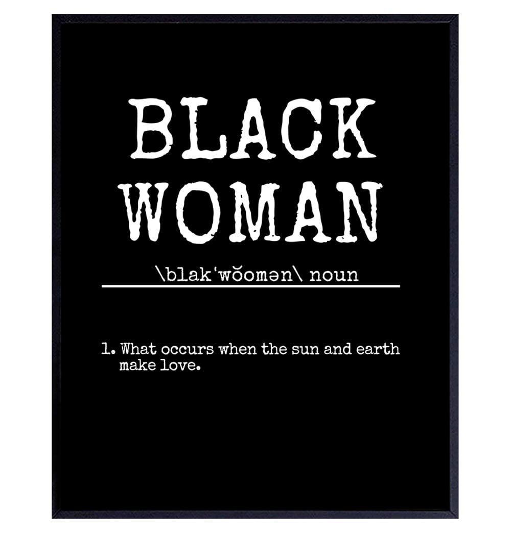 ASPORIC Black-Woman-Wall-Decor---African-American-Women-Wall-Art ...