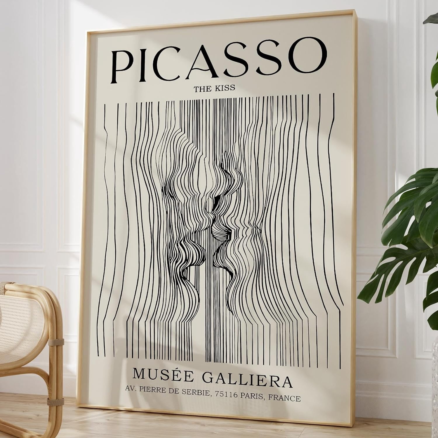 ASPORIC Blush Flower Wall Art Abstract Flower Watercolor Flower Prints ...