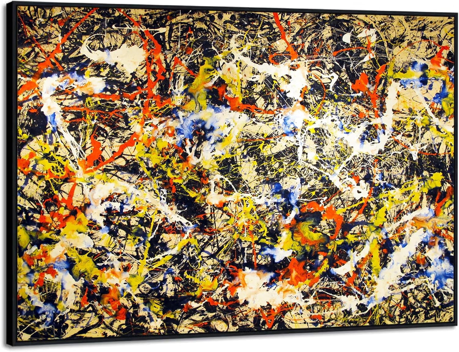 ASPORIC Canvas Giclee Print Art Convergence by Jackson Pollock Abstract ...