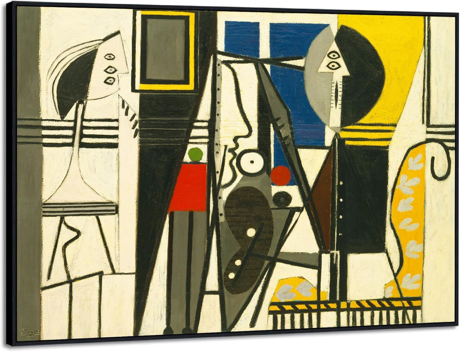 ASPORIC Canvas Giclee Print Art Painter and Model by Pablo Picasso Wall ...