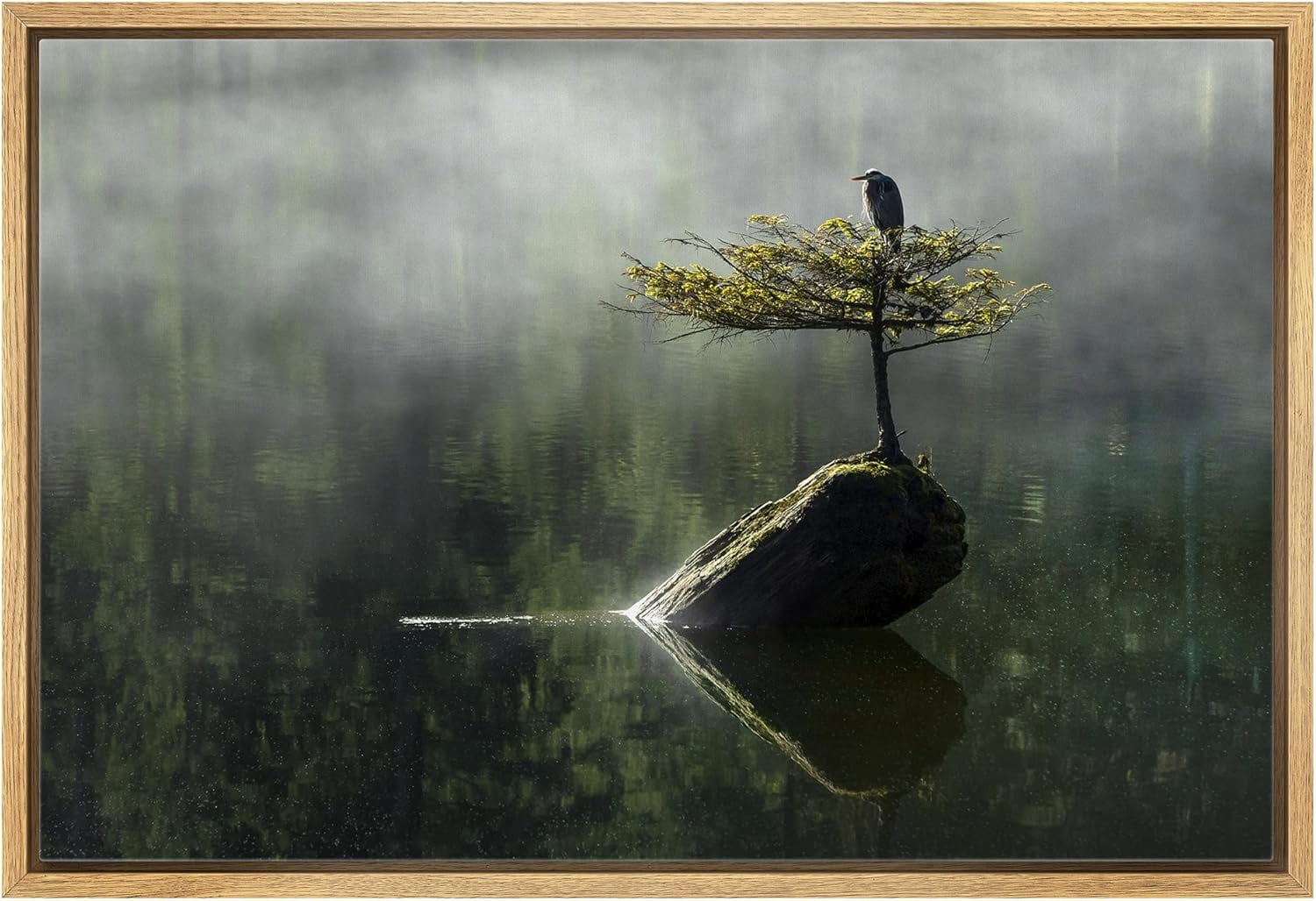 ASPORIC Canvas Print Wall Art Hummingbird Flies On White Carnation ...