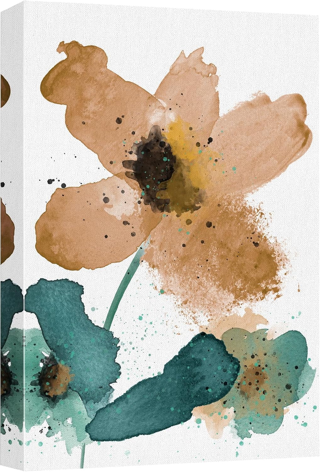 ASPORIC Canvas Print Wall Art Hummingbird Flies On White Carnation ...