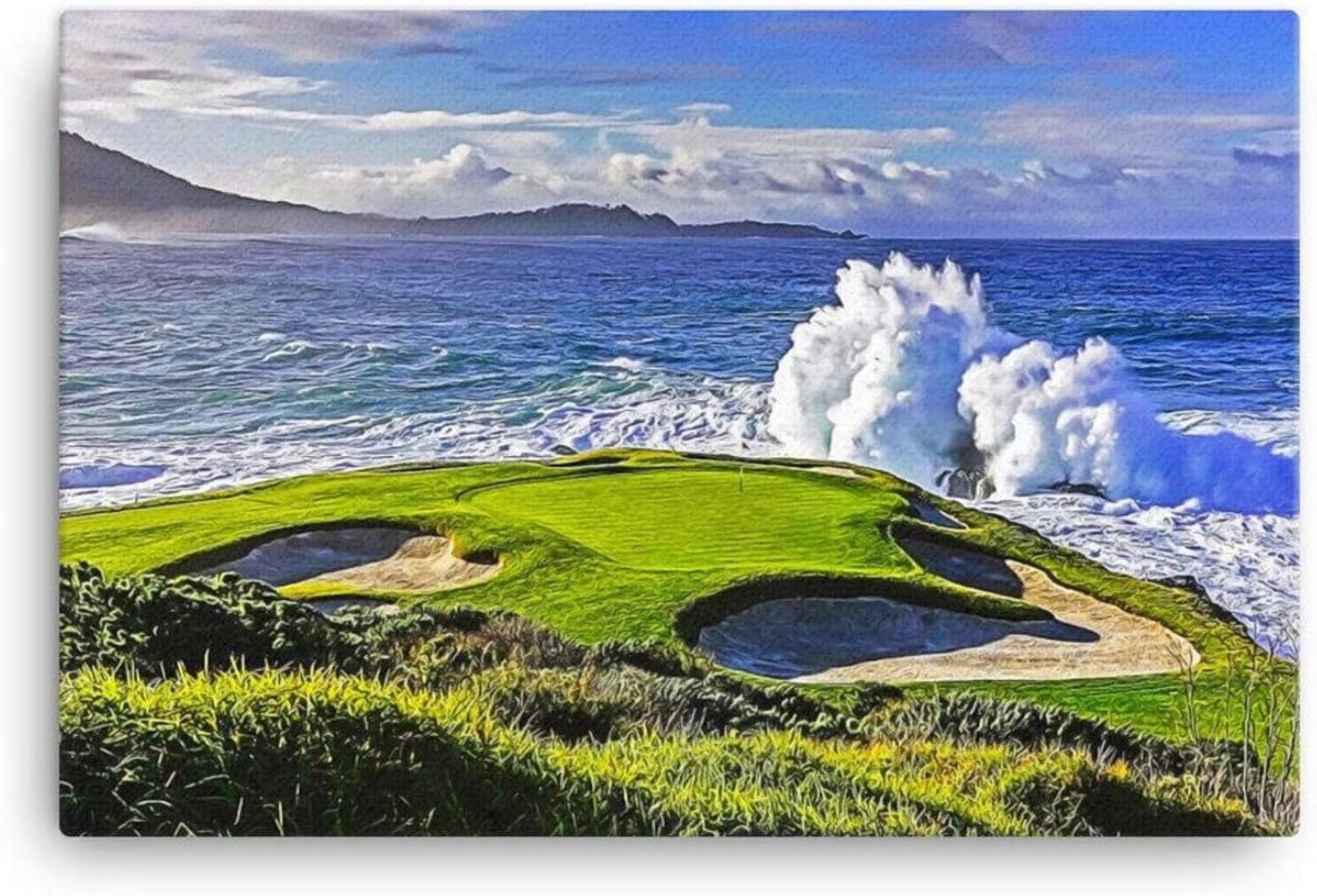 ASPORIC Canvas Wall Art Augusta Masters Golf Course Poster Prints Hole ...